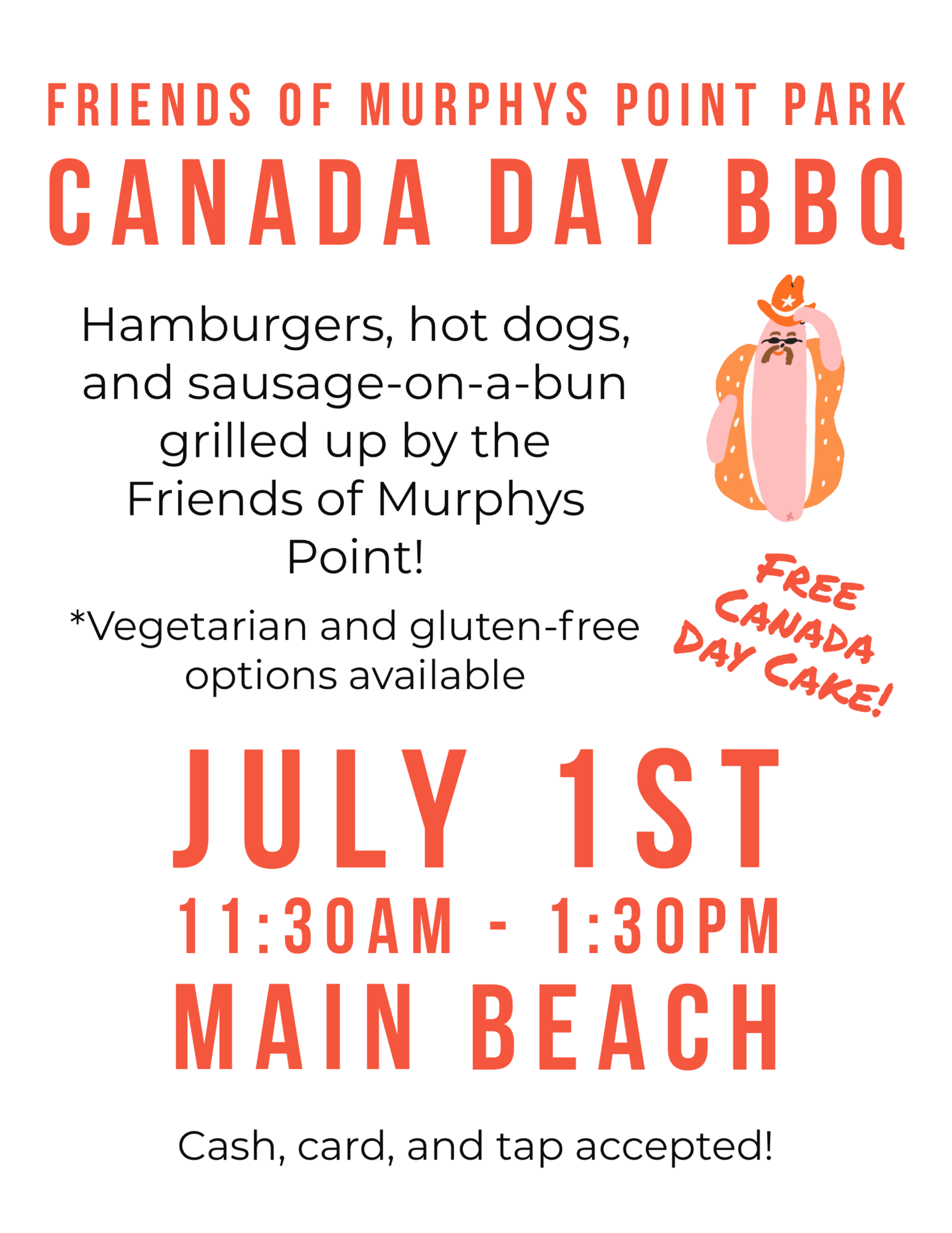 Canada Day BBQ at the Main Beach | Friends of Murphys Point Park